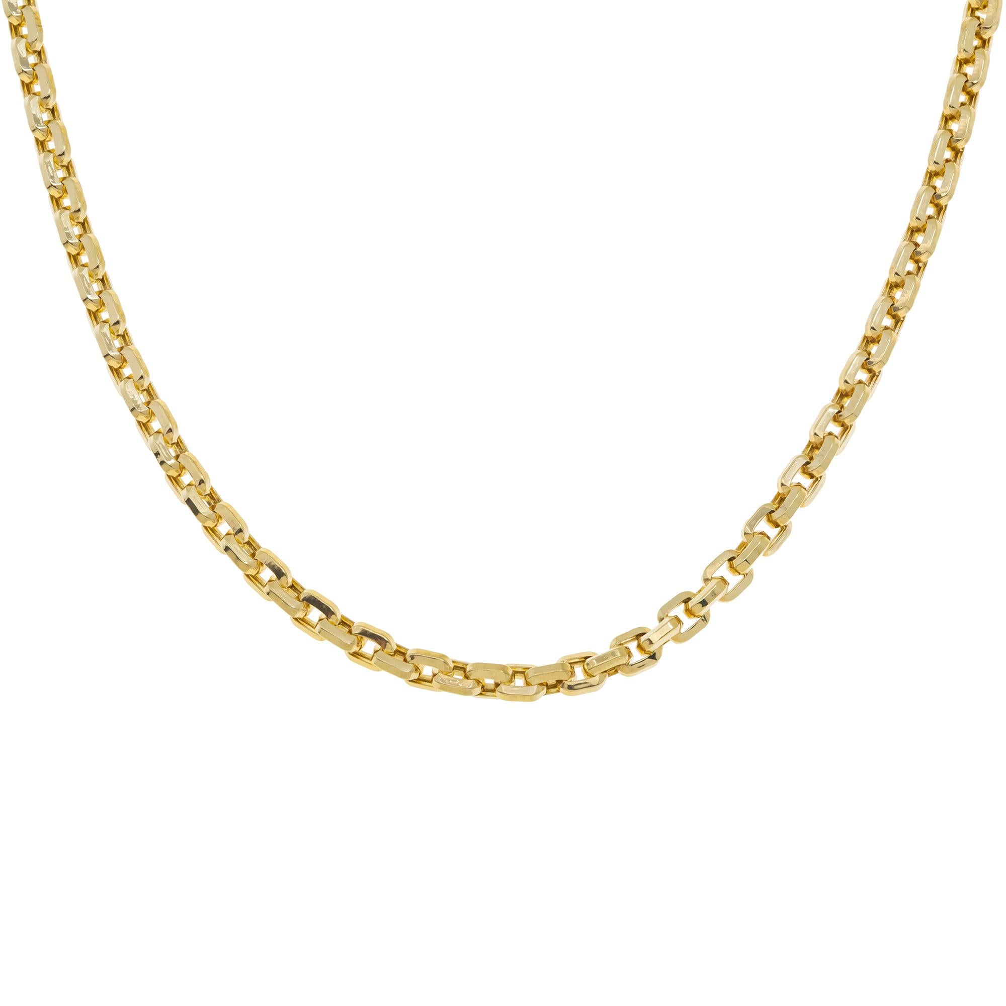 14K GOLD 3MM BOX CHAIN - OMI Jewelry