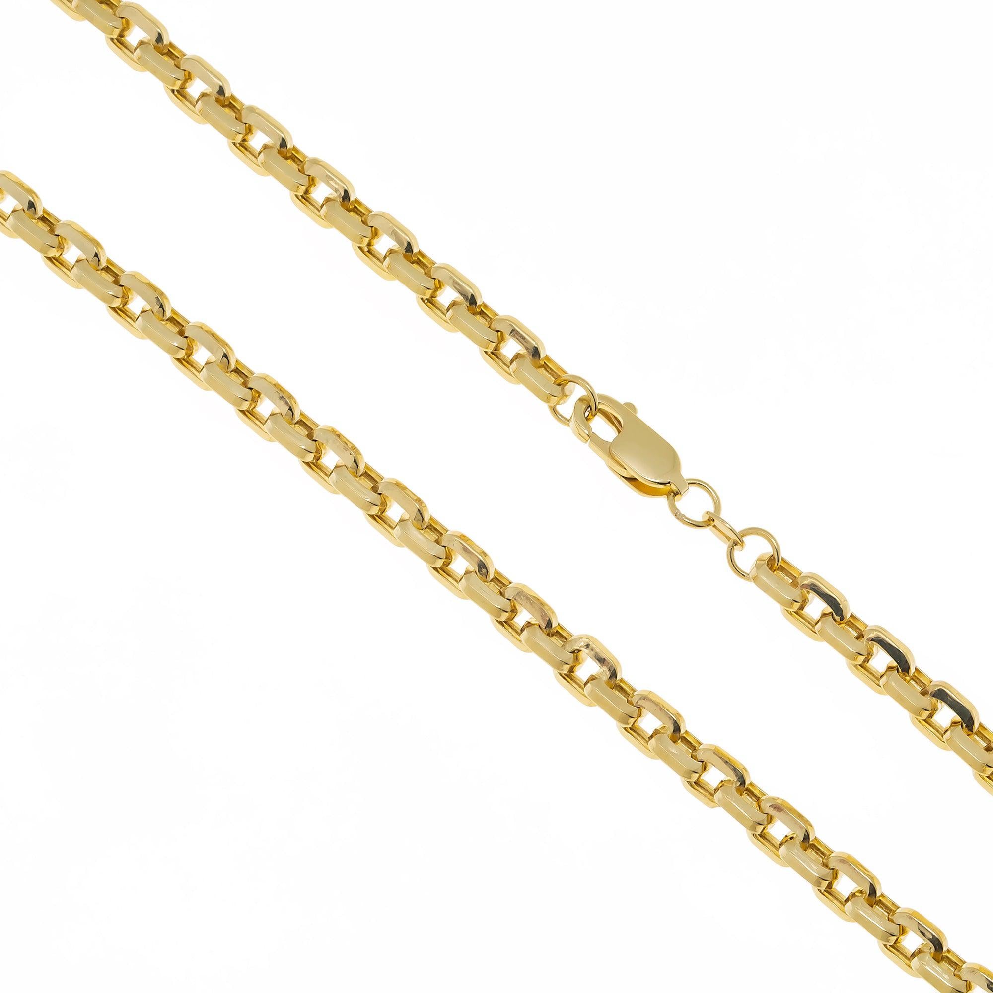 14K GOLD 3MM BOX CHAIN - OMI Jewelry