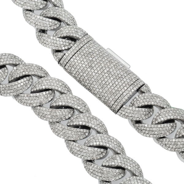 10K GOLD DIAMOND 20MM CUBAN LINK CHAIN 46.98 CT - OMI Jewelry