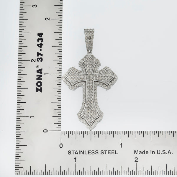 14K GOLD DIAMOND CROSS PENDANT 1.23 CT - OMI Jewelry