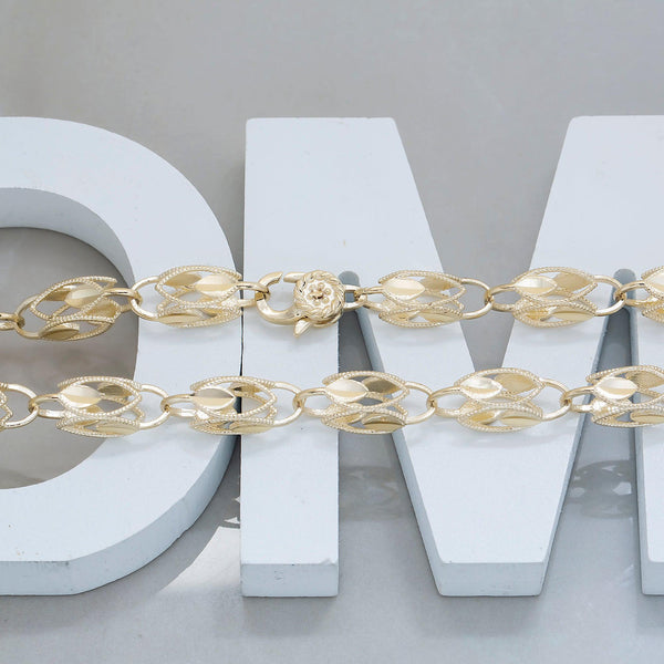 14K GOLD 7.58MM TURKISH LINK CHAIN - OMI Jewelry