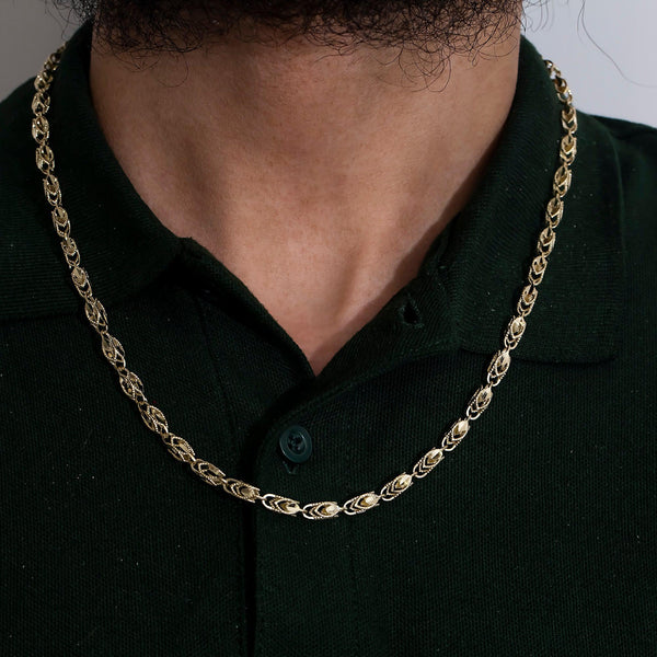 14K GOLD 4.75MM TURKISH LINK CHAIN - OMI Jewelry