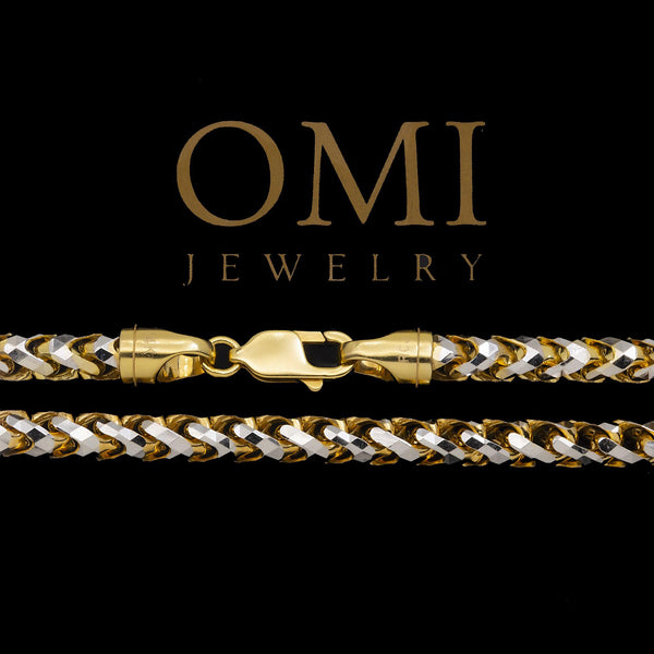 14K GOLD DIAMOND CUT 2.5MM SOLID ROPE CHAIN - OMI Jewelry