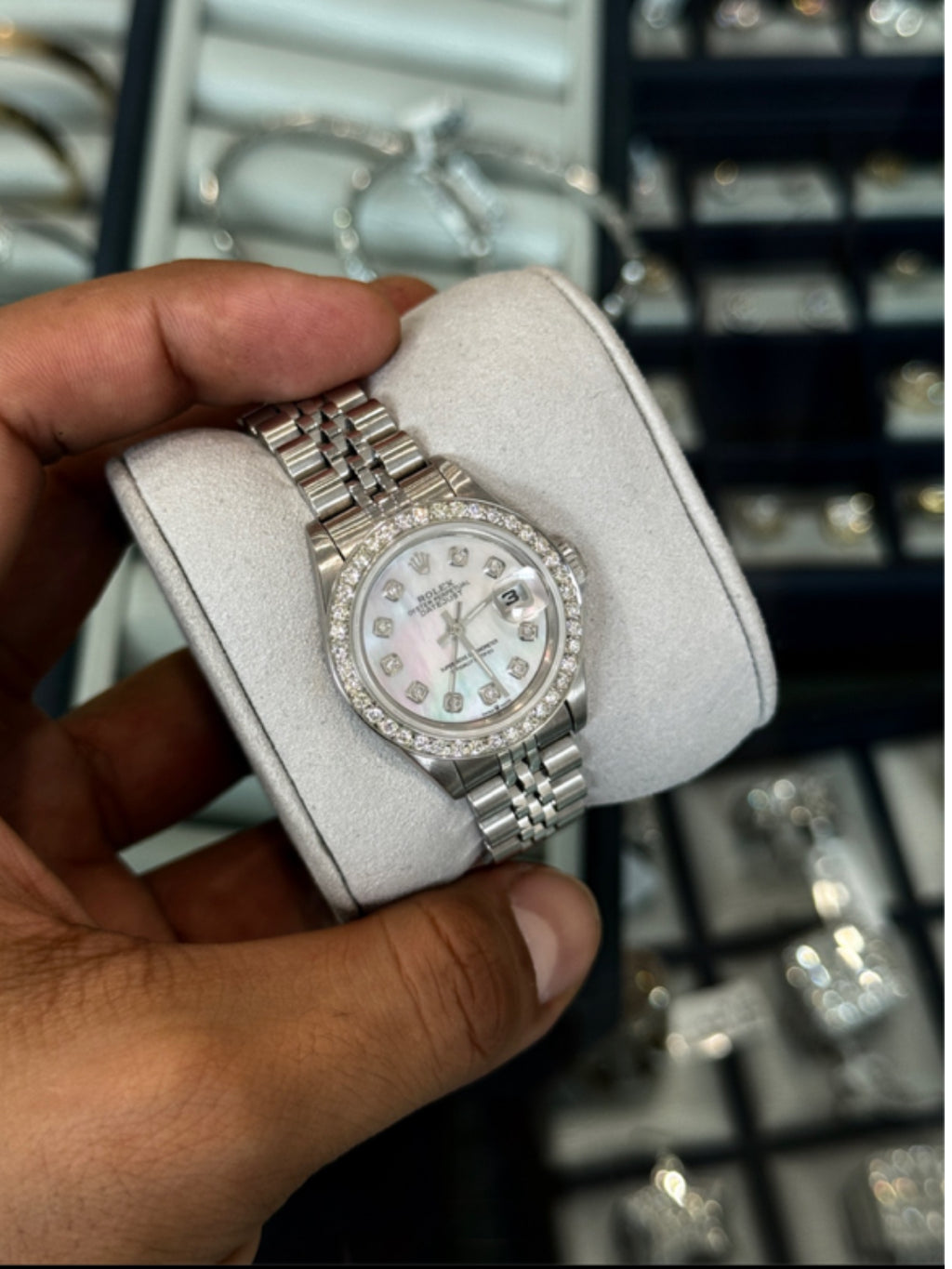 Buy 26mm stainless steel diamond dial and bezel at the Best Price | OMI ...