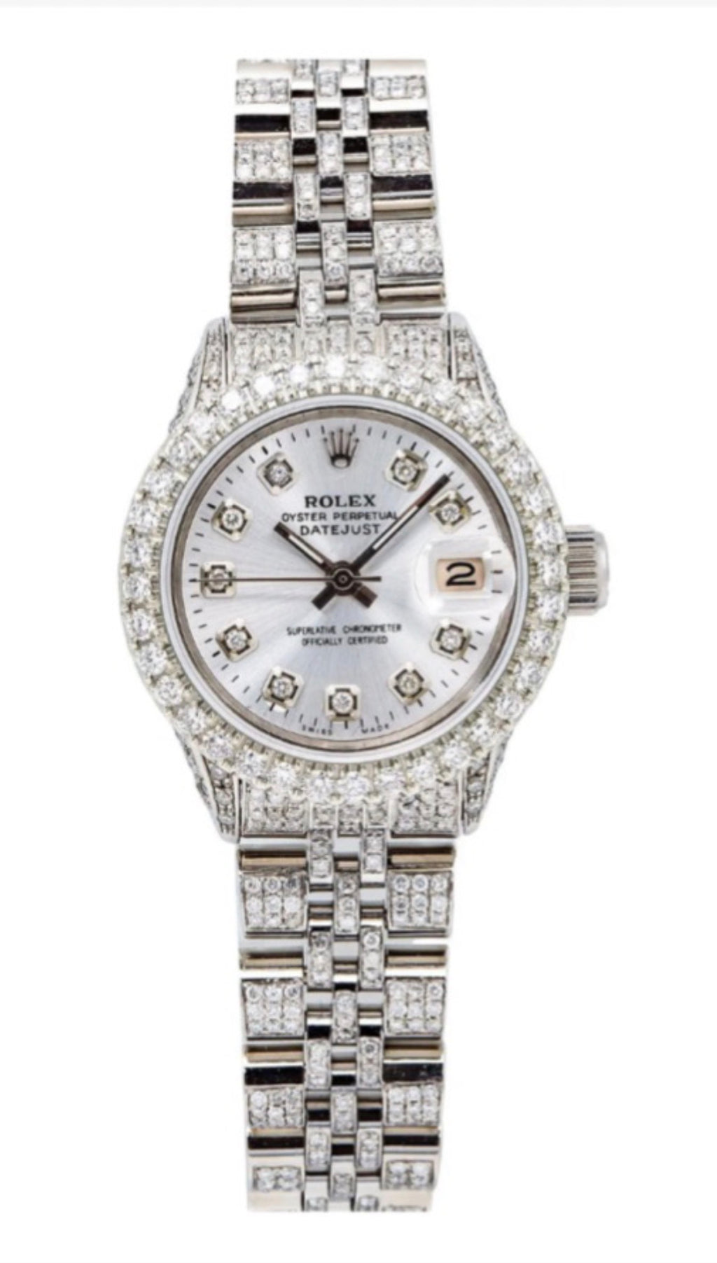 Buy 26mm stainless steel all diamonds at the Best Price | OMI Jewelry