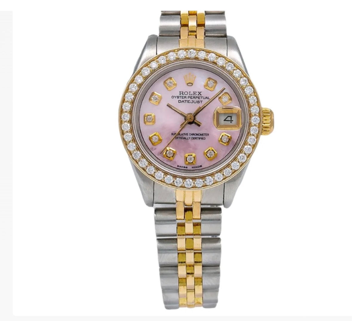 Buy Rolex two tone 6917 pink MOP dial at the Best Price | OMI Jewelry