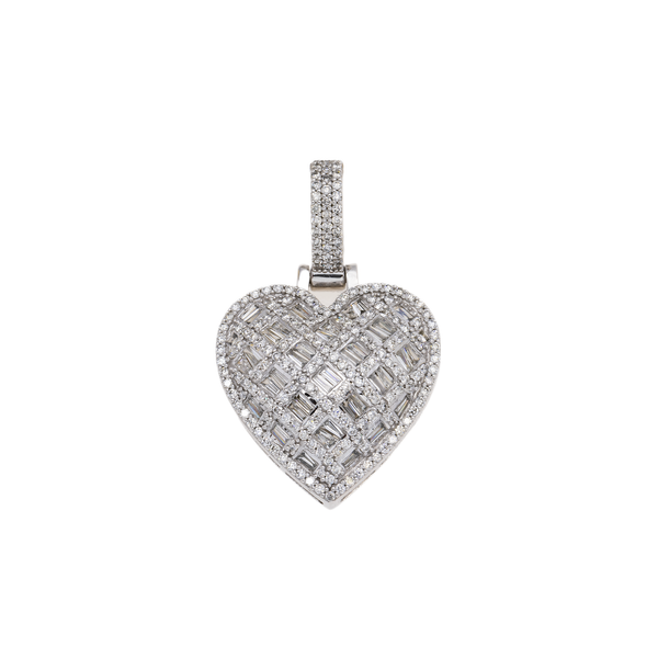 10K GOLD ROUND DIAMOND HEART PENDANT 1.48 CT - OMI Jewelry