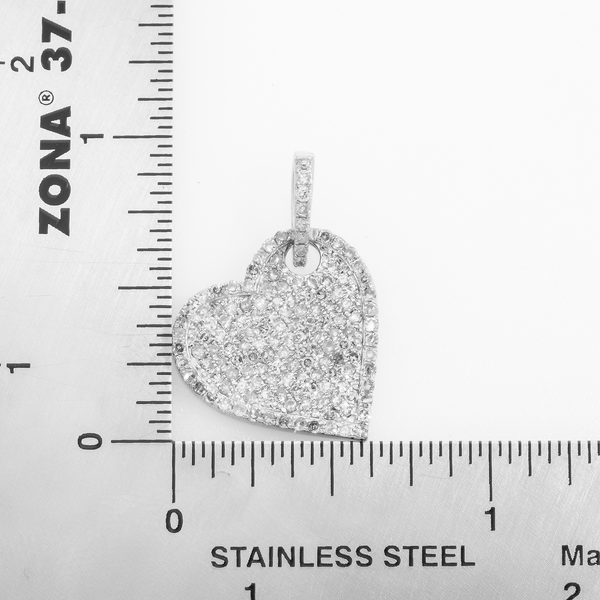 14K GOLD DIAMOND HEART PENDANT 1.21 CT - OMI Jewelry