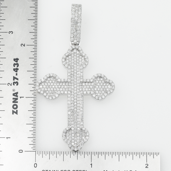 Buy 14K GOLD DIAMOND GOTHIC CROSS PENDANT 4.00 CT at the Best Price ...