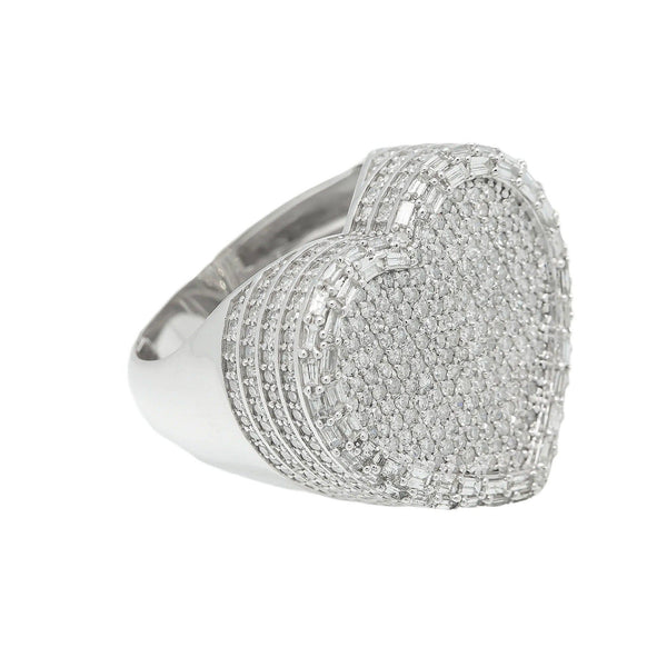 14K GOLD DIAMOND LADIES HEART RING - OMI Jewelry