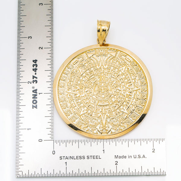 10K GOLD COIN PENDANT 2.6" - OMI Jewelry