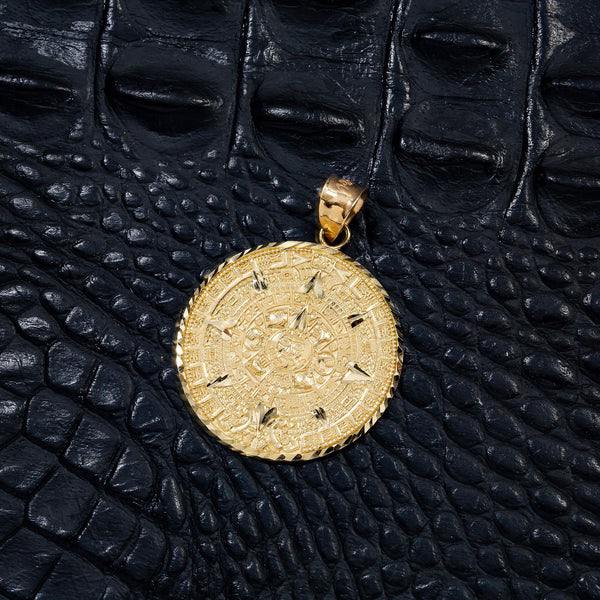 10K GOLD COIN PENDANT 1.6" - OMI Jewelry